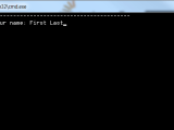Command Line Is There Anyway To Have Preset Data For User Input In A