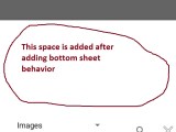 Android Bottomsheetbehavior Adds Additional Space To The Top Of