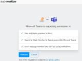 Stack Overflow For Teams Microsoft Teams Integration Log In Error