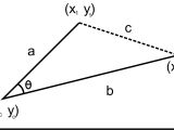 Geometry Angle Between 3 Points Mathematics Stack Exchange