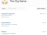 Html Github Organization Pages Without Named Repository Stack Overflow
