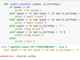 Why Am I Getting A Syntax Error When Creating A Function In Python That