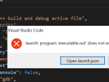 C How To Solve Launch Program Executable Out Does Not Exist