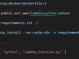Python Dependency Issue Building Docker Image For Aws Ecr And Lambda