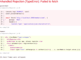 Javascript Authentication Login Error Unhandled Rejection