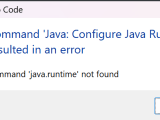 Vs Code Won T Recognize Java Commands Java Runtime Or Run Java Apps