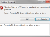 Java Tomcat V7 0 Failed To Start From Within Eclipse Jee Neon Stack