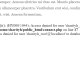 Php Error Connecting To Mysql Database Through Crazy Domains Stack