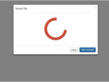 Website Design Loading Indicator On Modal Dialog User Experience