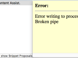 Go Error With Autocomplete In Eclipse Stack Overflow