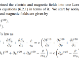 Electromagnetism Einstein Notation In Electrodynamics Physics Stack
