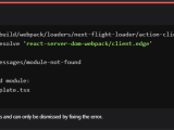 Node Js Module Not Found Can T Resolve React Server Dom Webpack