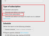 Reporting Services Ssrs Data Driven Subscription Option Not Appearing