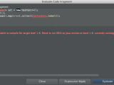 Intellij Evaluate Lambda Expression Raises An Compile Error In
