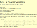 Python No Such Column Chat Conversation Created Date Stack Overflow