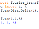 Python Fourier Transform Sympy Does Nothing Stack Overflow