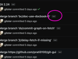Github More Content Indicator For Commit Messages In Git Log