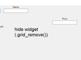Python How To Show Hide Widget In Tkinter Without Moving Other Widget