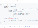 Javascript How To Use Contextmenu With Html Stack Overflow