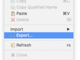 Add Menu Item For Import Export Context Menu In Eclipse Stack Overflow