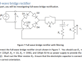 Full Wave Bridge Rectifier Circuit In Multisim Electrical Engineering