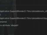 Blender Weird Error Blender Stack Exchange