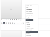 Javascript Tinymce 4 Dropdown List Doesn T Cover Button Stack Overflow