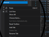 C Customize Toolbox In Visual Studio 2013 Stack Overflow
