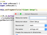 Android Studio Automatically Generated Name For Extract String Resource