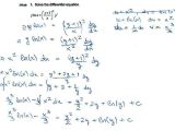 Diff Eq Solving A Differential Equation Mathematics Stack Exchange