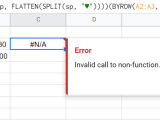 Lambda Error Invalid Call To Non Function In Google Sheets Stack