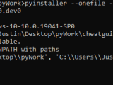 Python Pyinstaller Stopping In Terminal And Won T Continue Stack