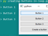 Python Creating Buttons In Loop In Pyqt5 Stack Overflow