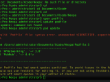 Ios How Can I Update The Added Pod File Syntax Error Stack Overflow