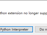 How Can I Reenable The Warning About Unsupported Python Version By Vs