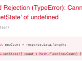 Reactjs Unhandled Rejection Typeerror Cannot Read Property
