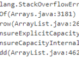 Java What S Causing This Stack Overflow Error When There Is No
