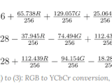 Verilog Rgb To Yuv Conversion Equation Stack Overflow