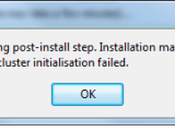 Postgresql Pg Install The Database Cluster Initialisation Failed