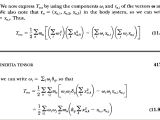 Newtonian Mechanics Kronecker Delta In Inertial Tensor Physics