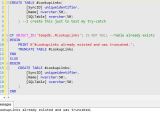 Sql Try Catch Doesn T Seem To Work Stack Overflow