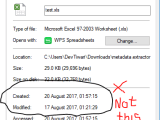 Excel Need Content Created Date Of A File In Java Stack Overflow
