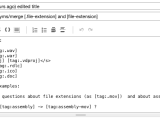 Stack Overflow S Edit Interface Not Displaying The Revision S Meta