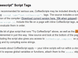 Simple Coffeescript Web Page Stack Overflow