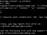 Npm Error While Installing Cordova Stack Overflow