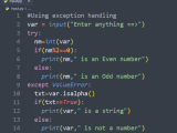 In Python If The User Enters A String Instead Of Number Integer Value