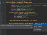 Unexpected Auto Formatting Of Xml Layout In Android Studio Stack Overflow