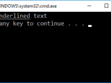 C Adding Text Decorations To Console Output Stack Overflow