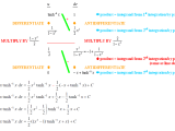 Calculus Integration By Parts Using Tabular Method Mathematics