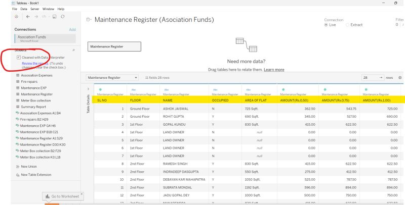 Adding Multiple Tables On One Excel Sheet Onto Tableau Stack Overflow - Best Minimal Pictures in High Resolution
